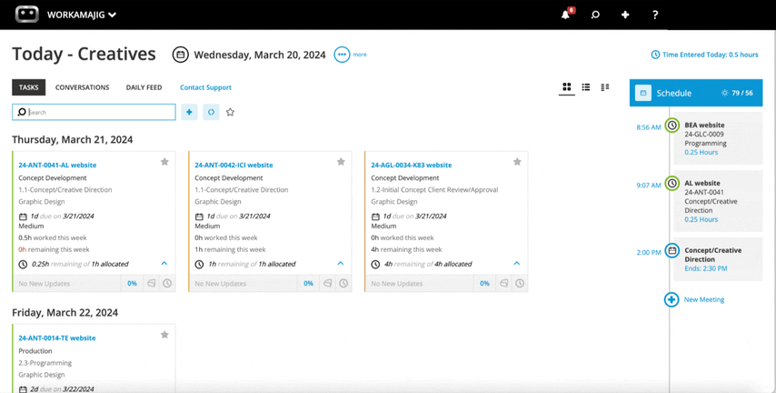 How to Track Creative Project Management Hours | Workamajig